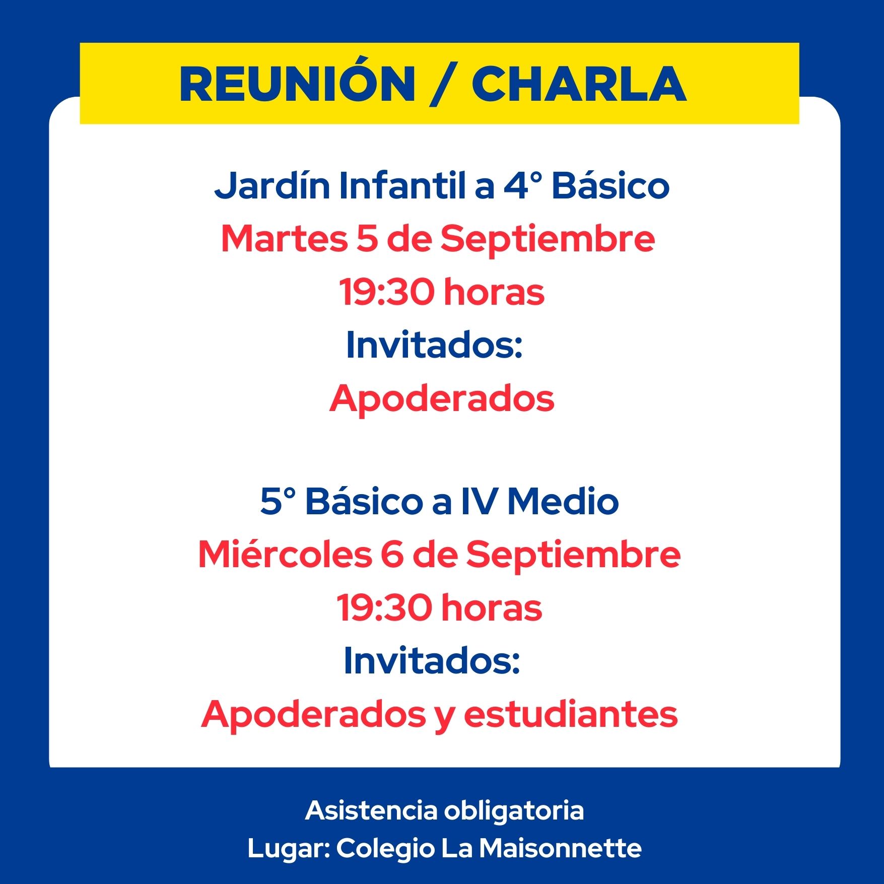 ¡Agenda esta charla! - La Maisonnette